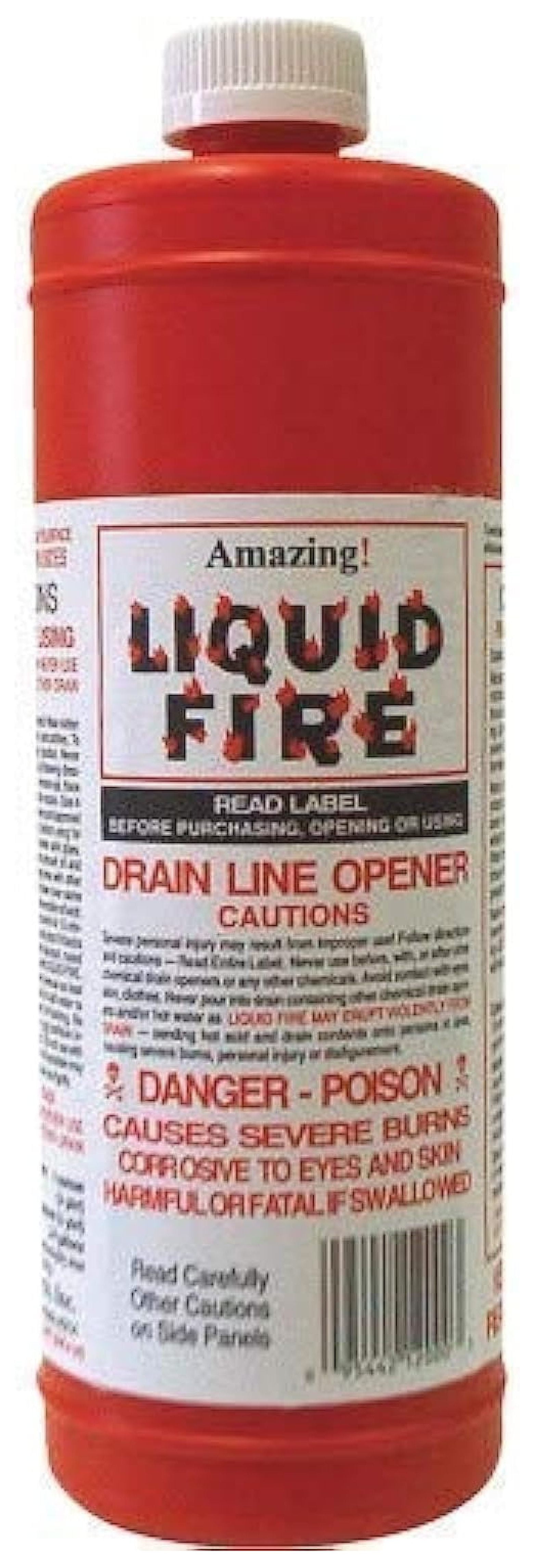 MiaHltTia Liquid Fire Drain Opener, Sulfuric Acid Cleaner, 32 Oz ...