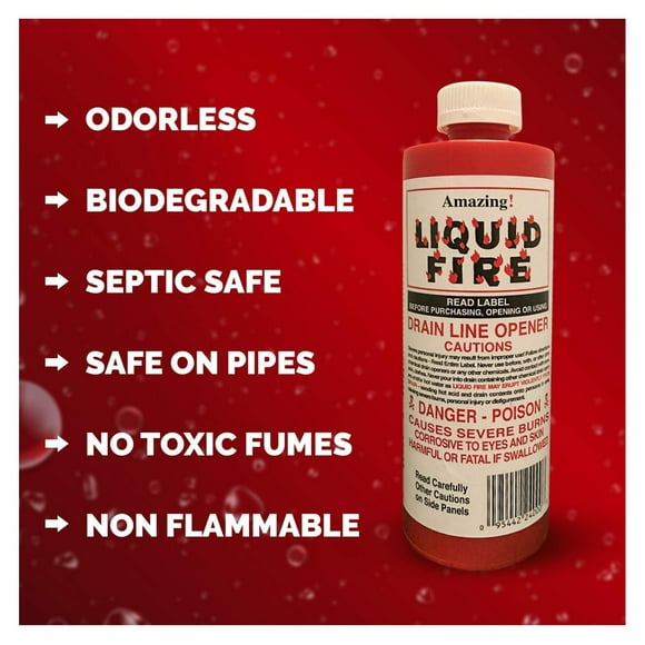 Liquid Fire Drain Opener