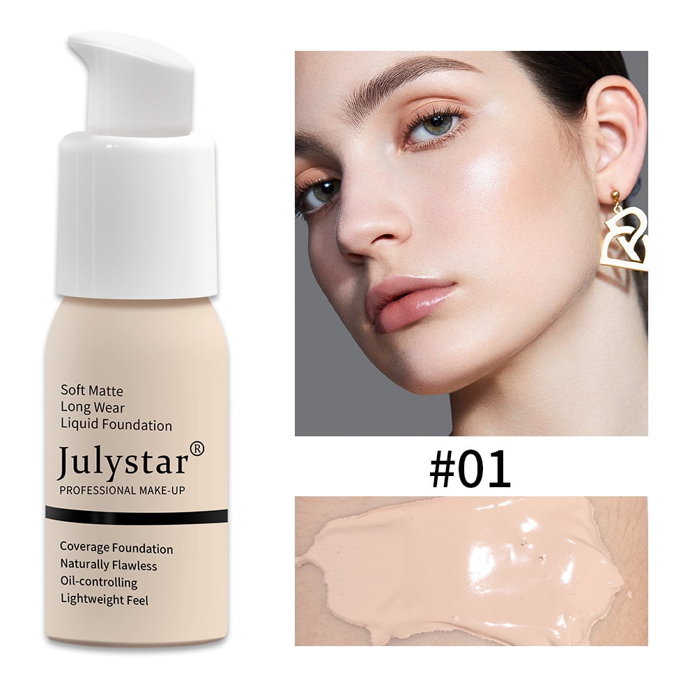 Liquid Foundation Makeup, Matte Finish, Combination/Oily Skin, SPF 15 ...