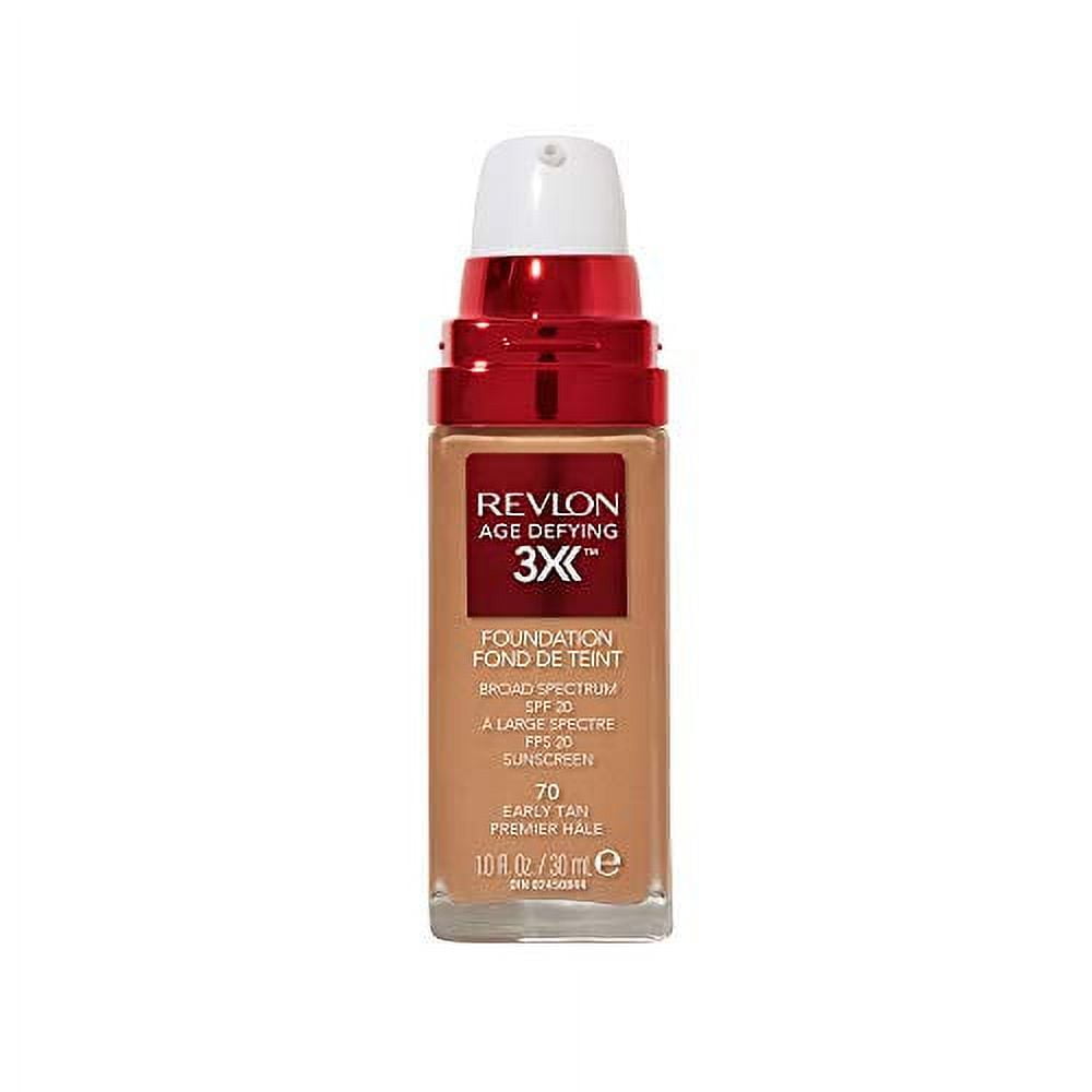 Revlon Liquid Foundation, Age Defying Makeup, SPF 30, Medium Coverage ...