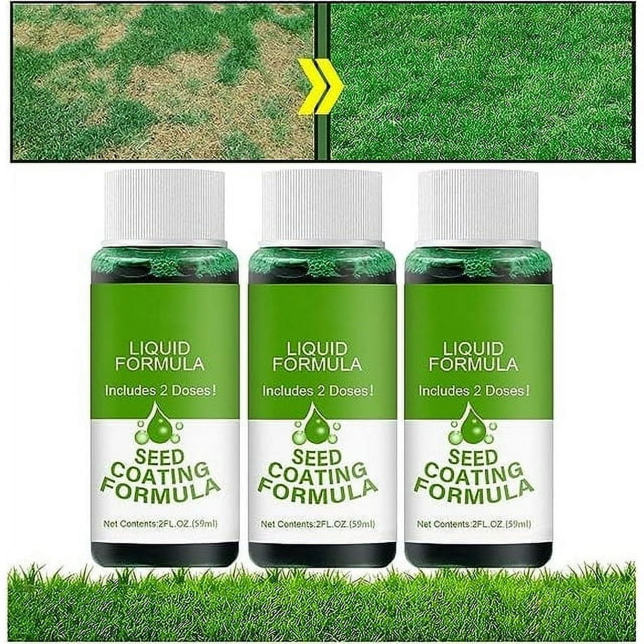 Liquid Grass Seed Spray for Lawn, Green Grass Lawn Spray, Liquid Lawn ...