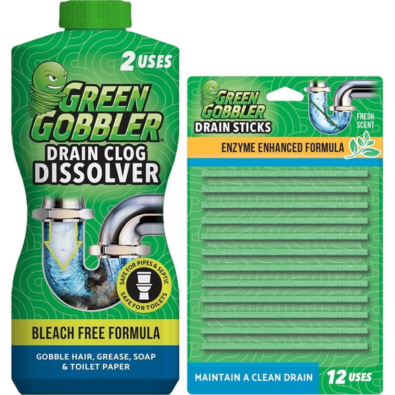 Liquid Hair Drain Clog Remover | For Toilets, Sinks, Tubs & Fresh Scent ...