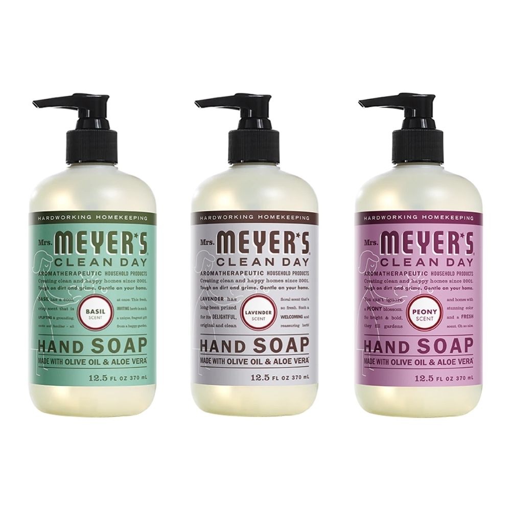 Liquid Hand Soap, 1 Pack Basil, 1 Pack Lavender, 1 Pack Peony, 12.5 OZ ...