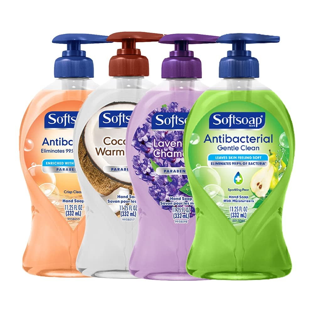 Liquid Hand Soap, 1 Pack Crisp Clean, 1 Pack Coconut & Warm Ginger, 1 ...