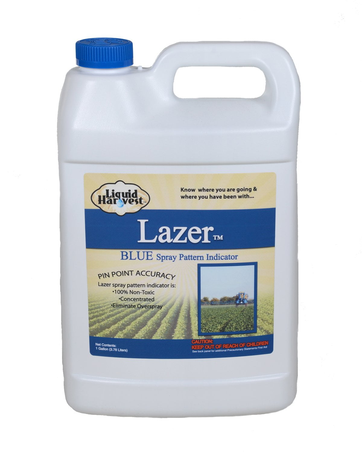 Liquid Harvest Lazer Blue - 1 Gallon Concentrated Spray Indicator for ...
