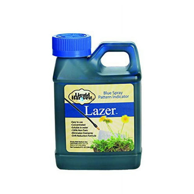 Liquid Harvest Lazer Blue 8oz Concentrated Spray Pattern, Weed Dye and ...