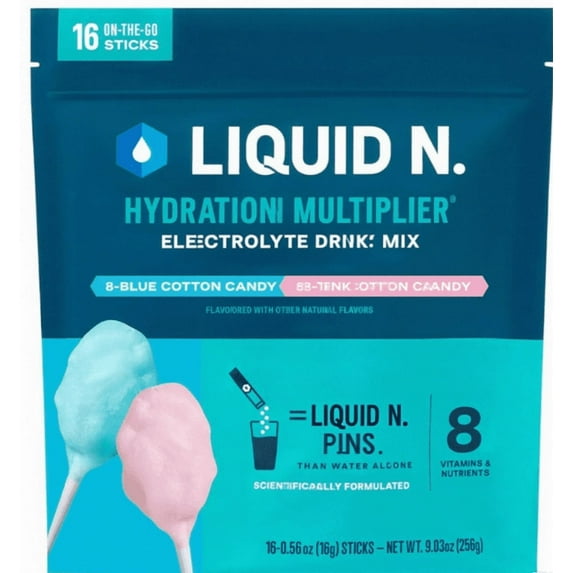 Liquid I.V. Cotton Candy Mix - 16 Servings (1 Pack) - Walmart.com