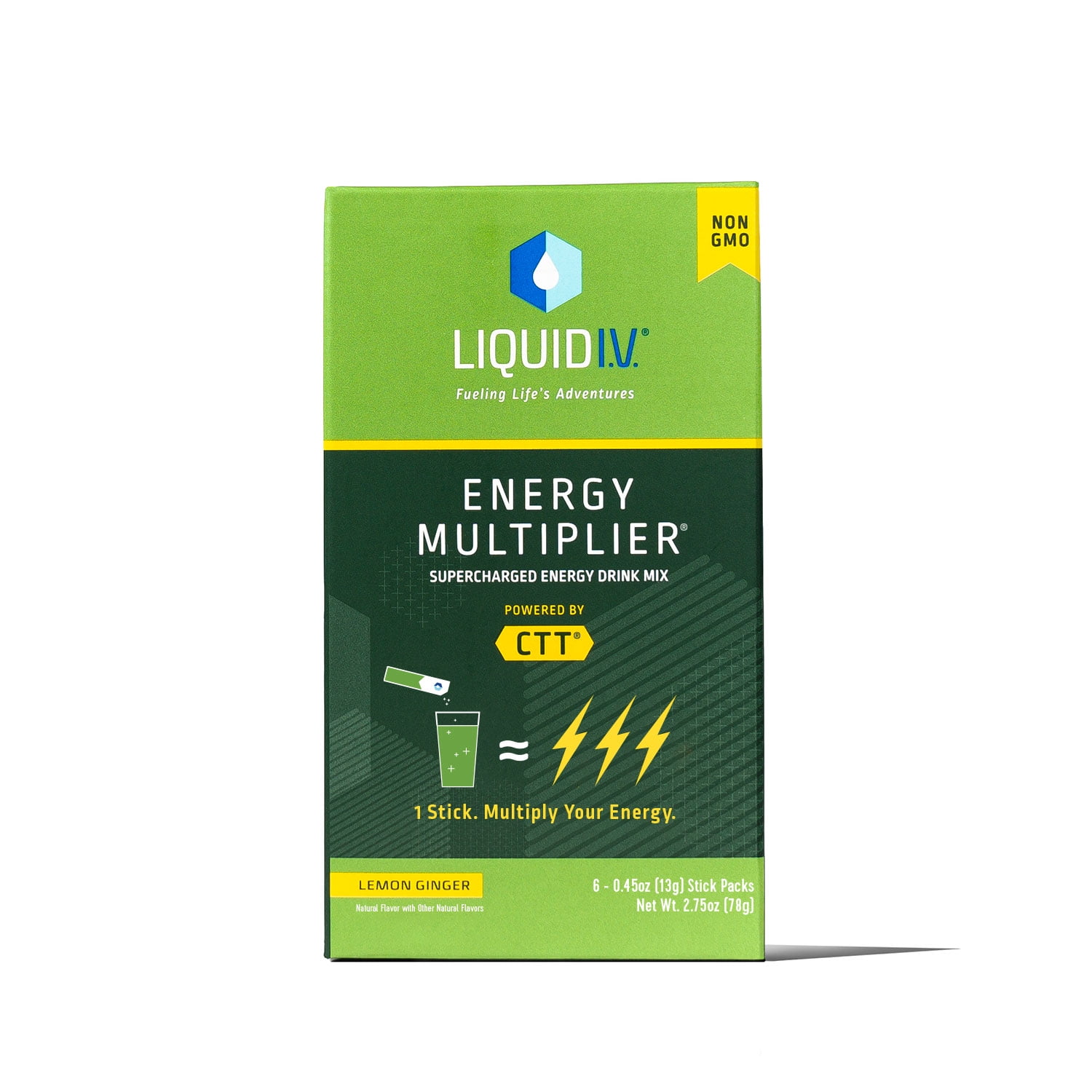 Liquid I.V. Energy Multiplier Energy Powder Packet Drink Mix, Lemon ...