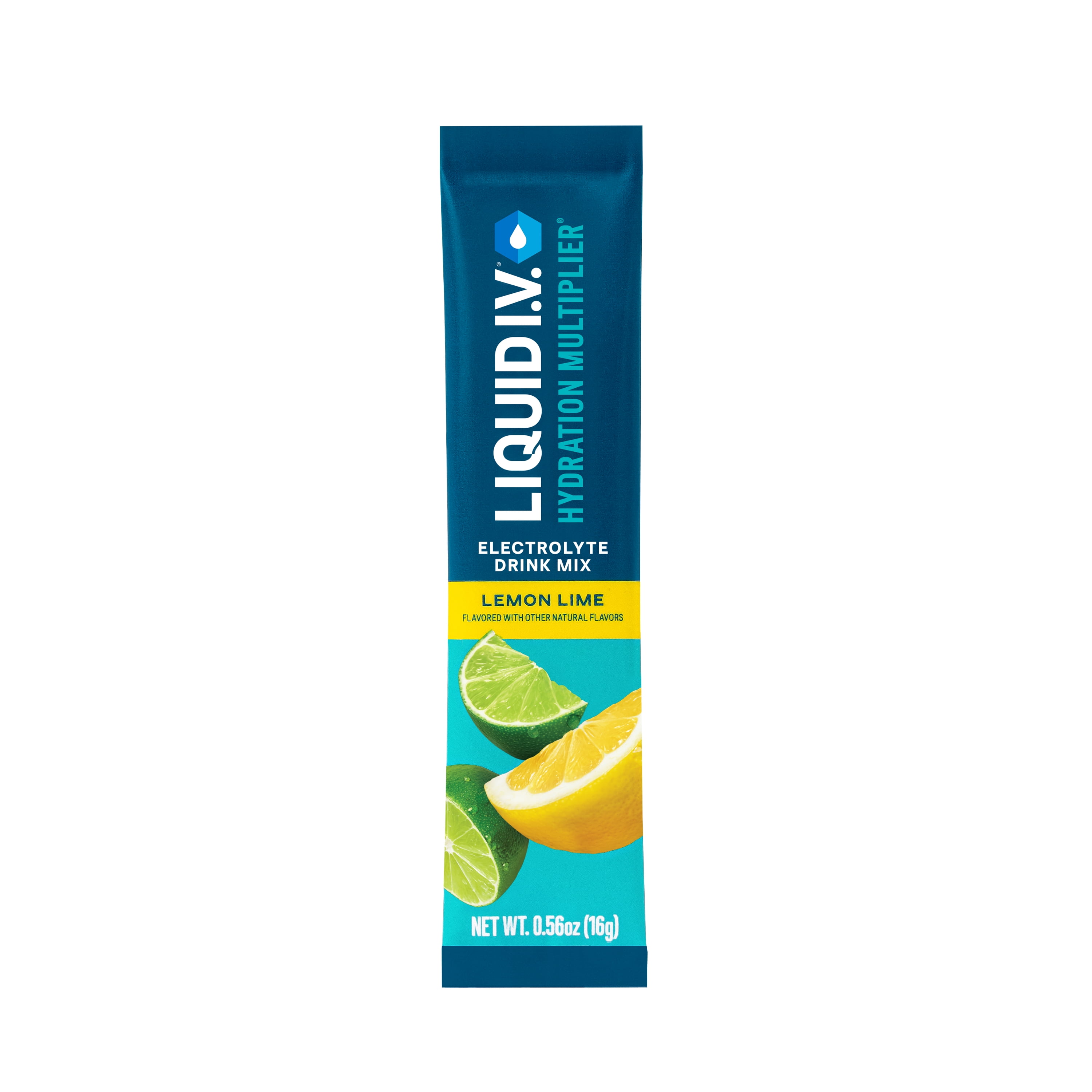 Liquid I.V. Hydration Lemon Lime Energy Drink Mix 0.56 Ounces Single ...