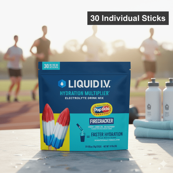 Liquid I.V. Hydration Multiplier, 30 Individual Serving Stick Packs in ...