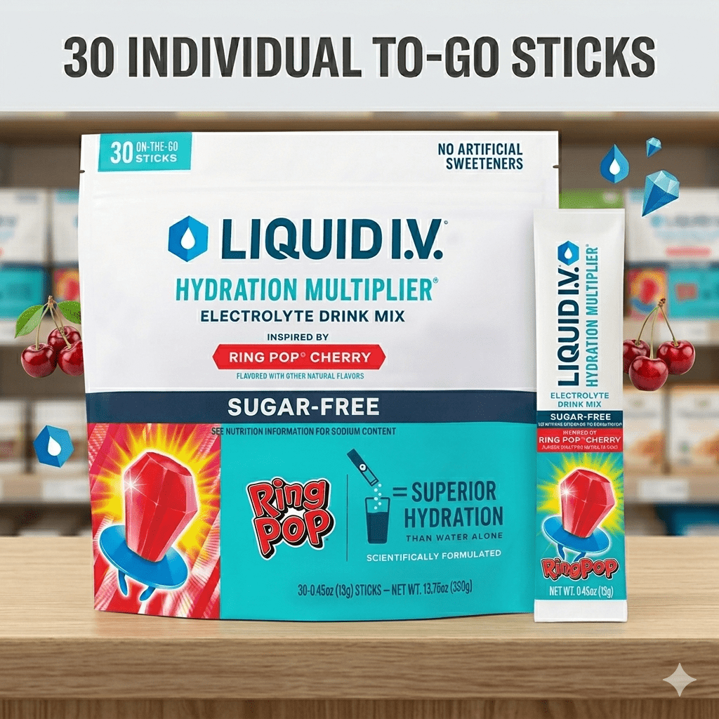 Liquid I.V. Hydration Multiplier, 30 Individual Serving Stick Packs in ...