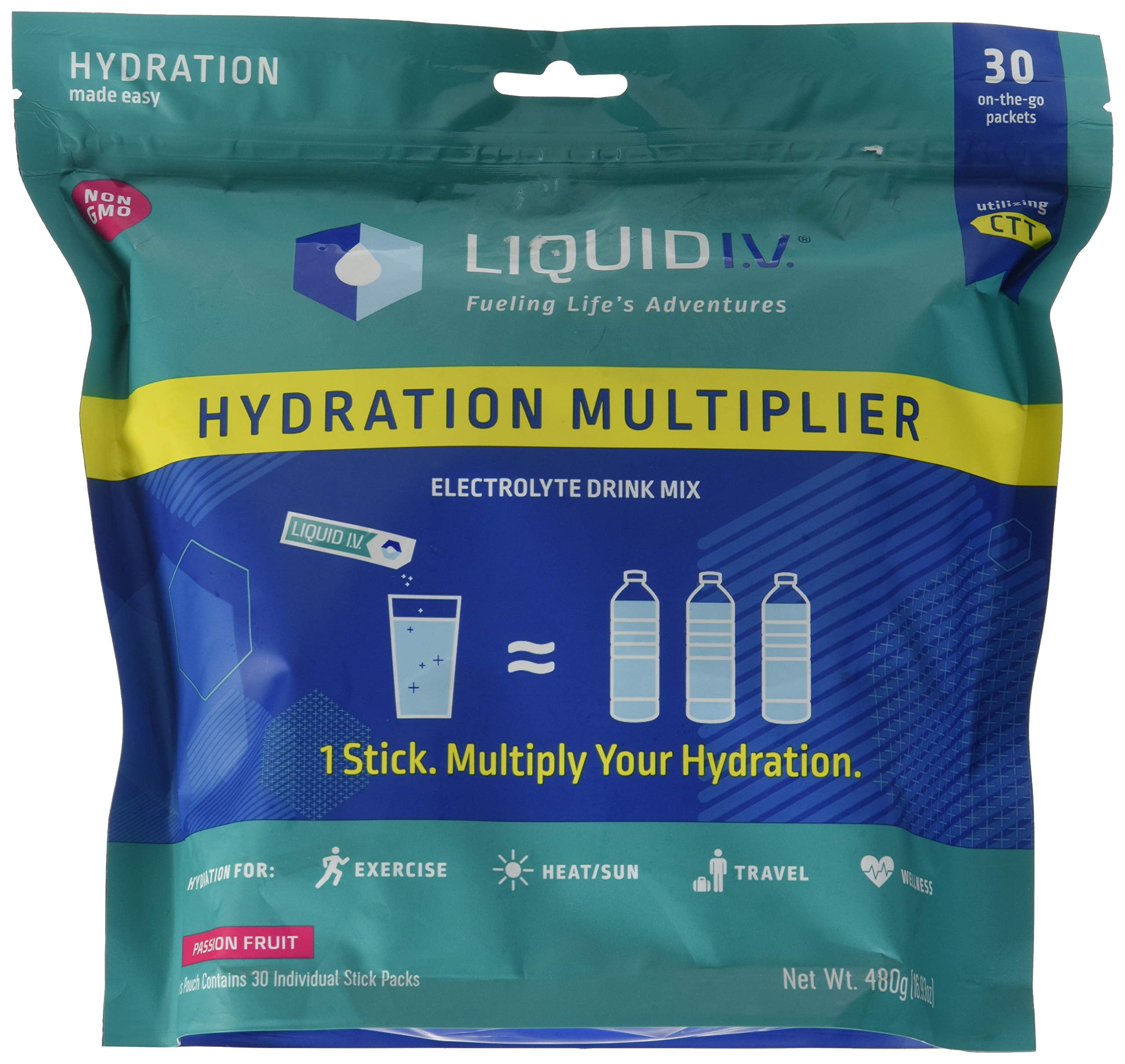 Liquid I.V.Hydration Multiplier,Electrolyte Powder,Easy Open Packets ...