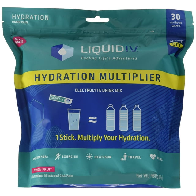 Liquid I.V.Hydration Multiplier,Electrolyte Powder,Easy Open Packets ...