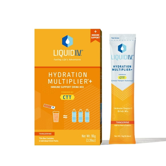Liquid I.V. Hydration Multiplier+ Immune Support Electrolyte Powder ...