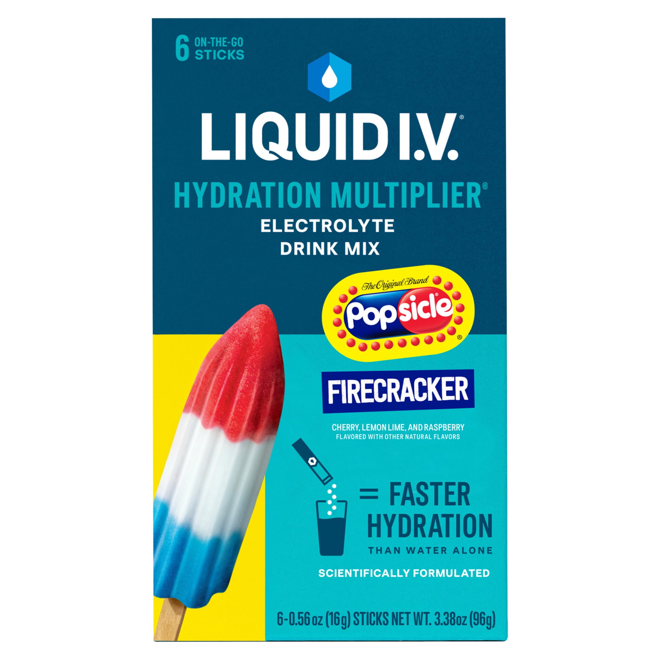 Liquid I.V.® Popsicle Firecracker Hydration Multiplier® Powdered ...