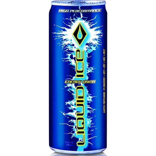 Liquid Ice Energy Drink (Pack of 12) 8.4oz Cans High Performance 250ml ...