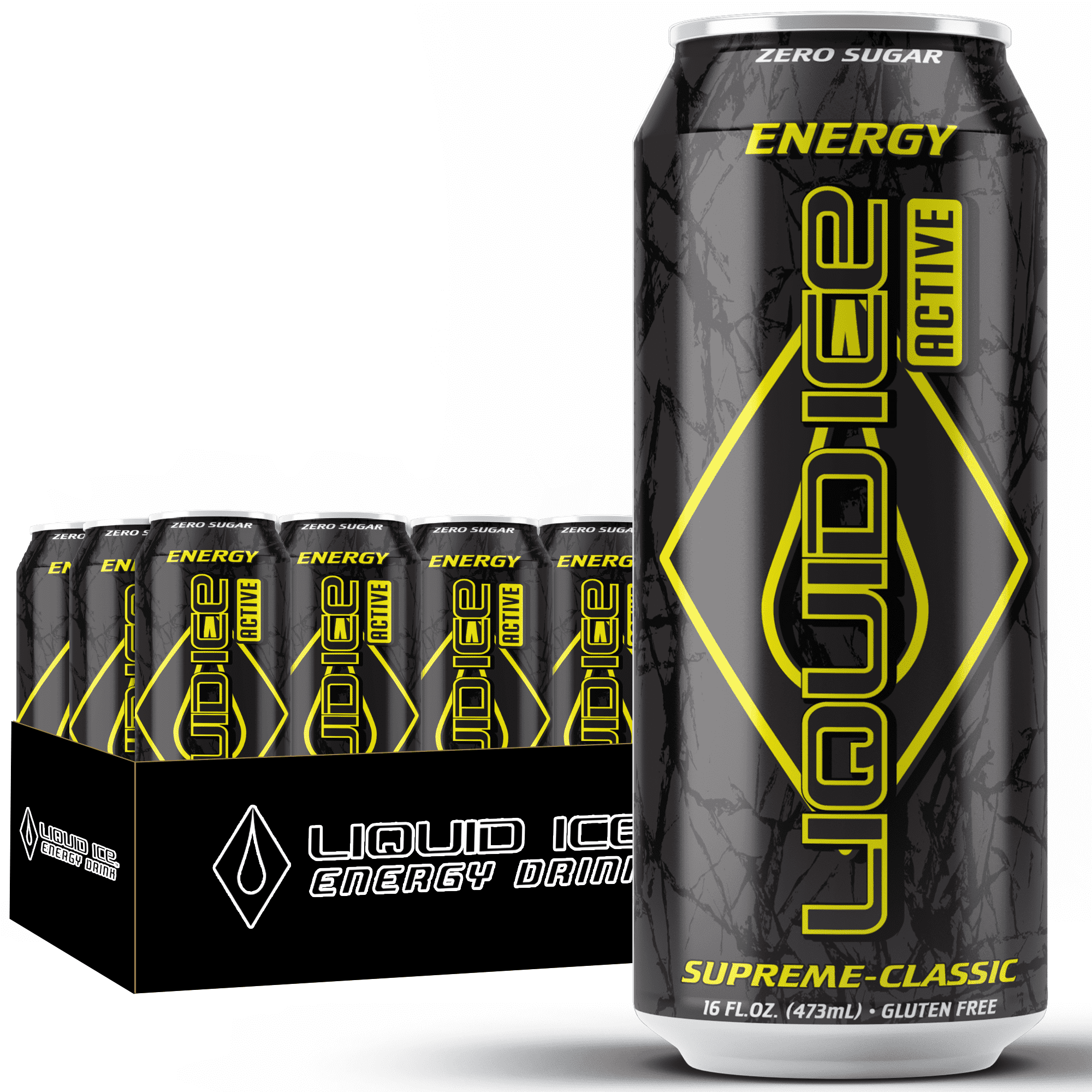 Liquid Ice Energy Drink - Supreme Classic, Tangy Citrus Lime Licorice ...