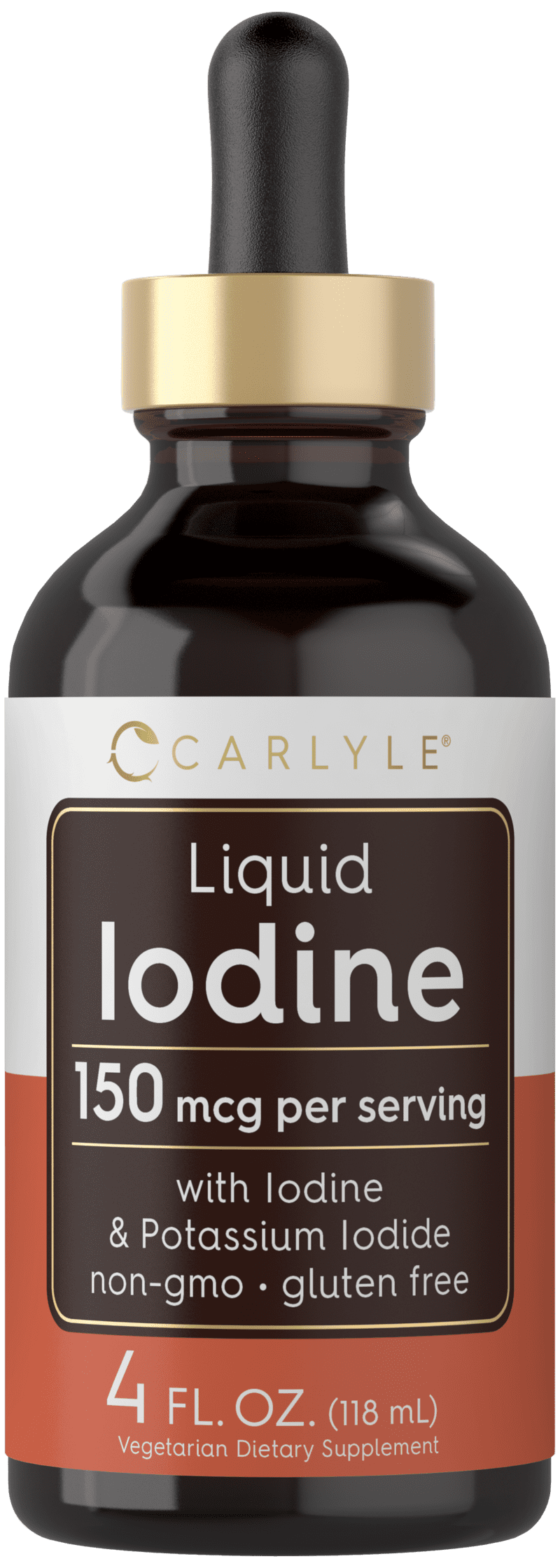 Liquid Iodine Drops 4 fl oz | 150 mcg | Iodine & Potassium Iodide ...
