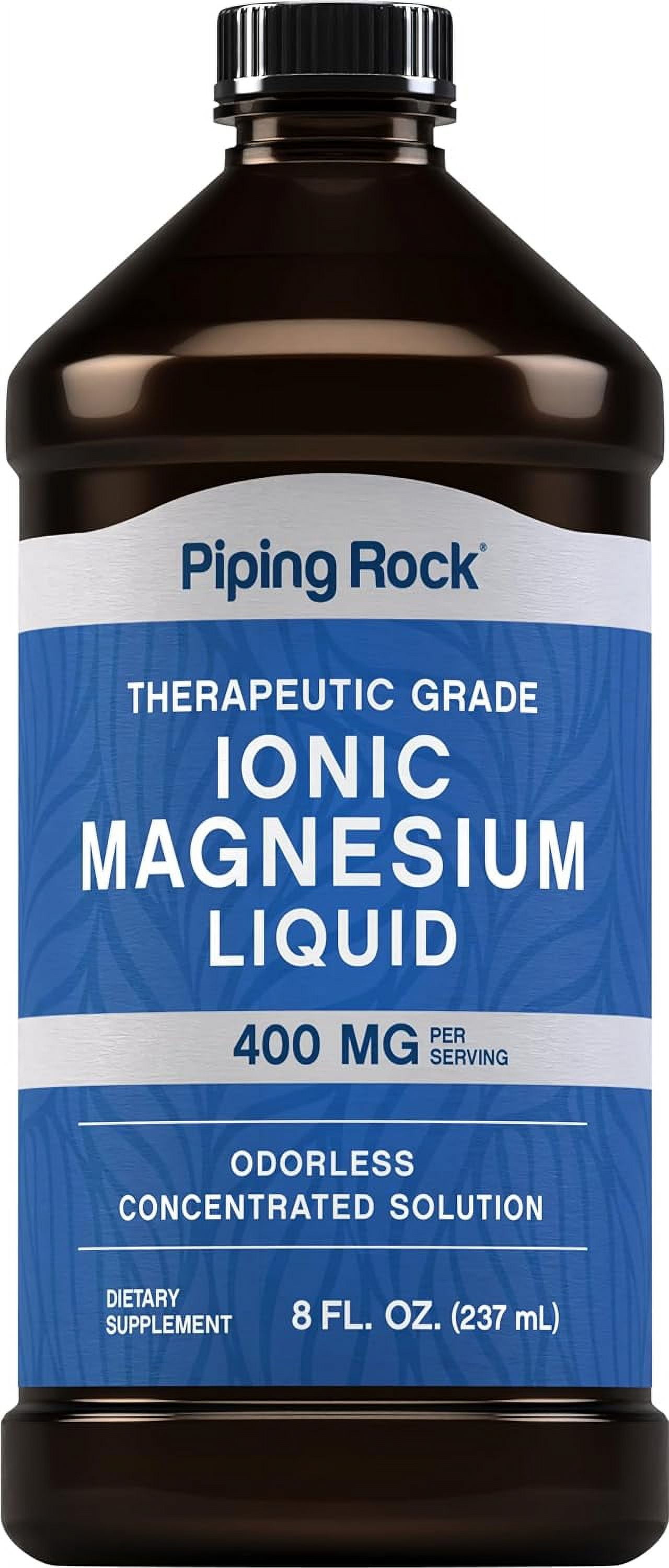 Liquid Ionic Magnesium | 400 mg | 8 oz | Non-GMO, Gluten Free ...