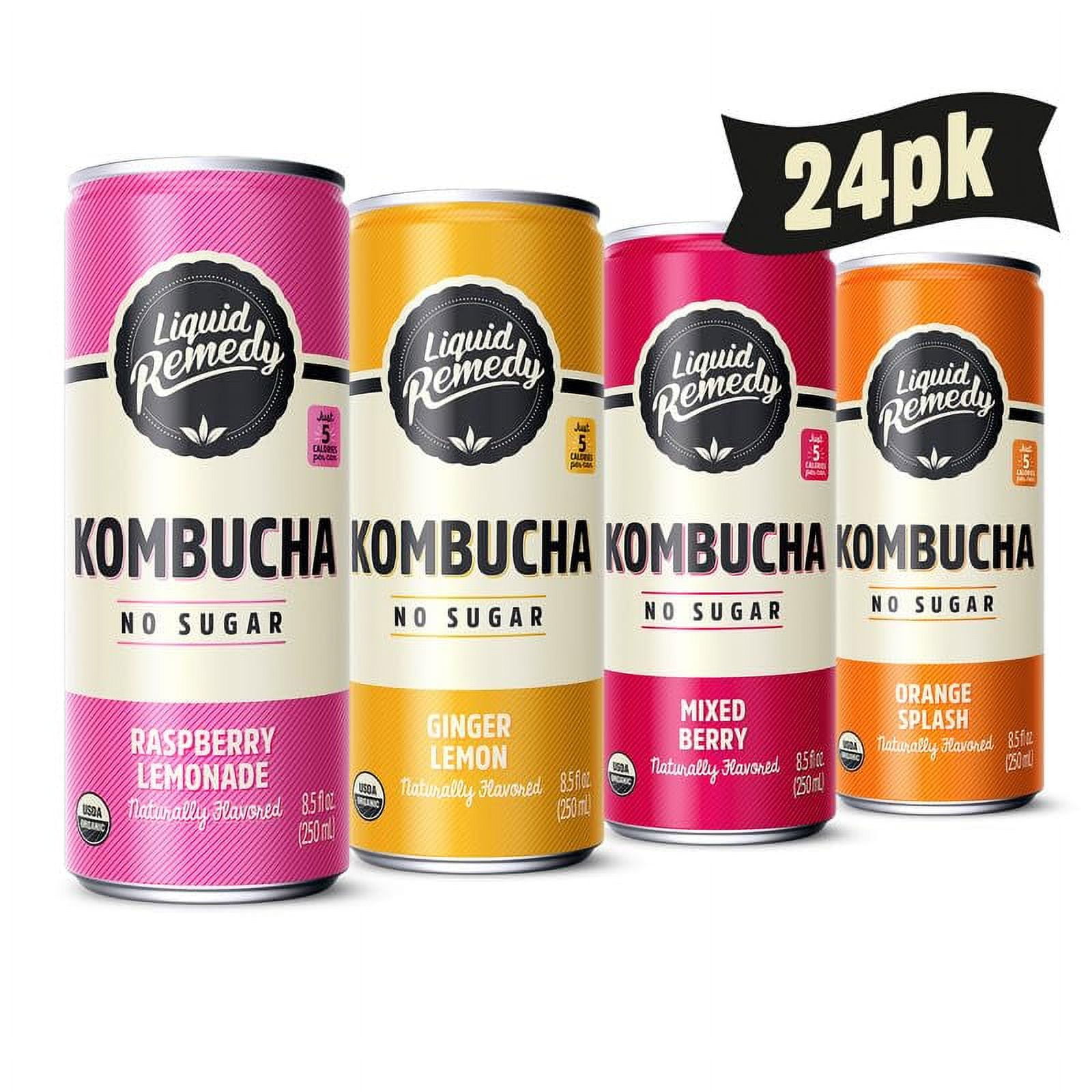 Liquid Kombucha Sugar Free Organic Drink, Low Calorie, Probiotic Like ...