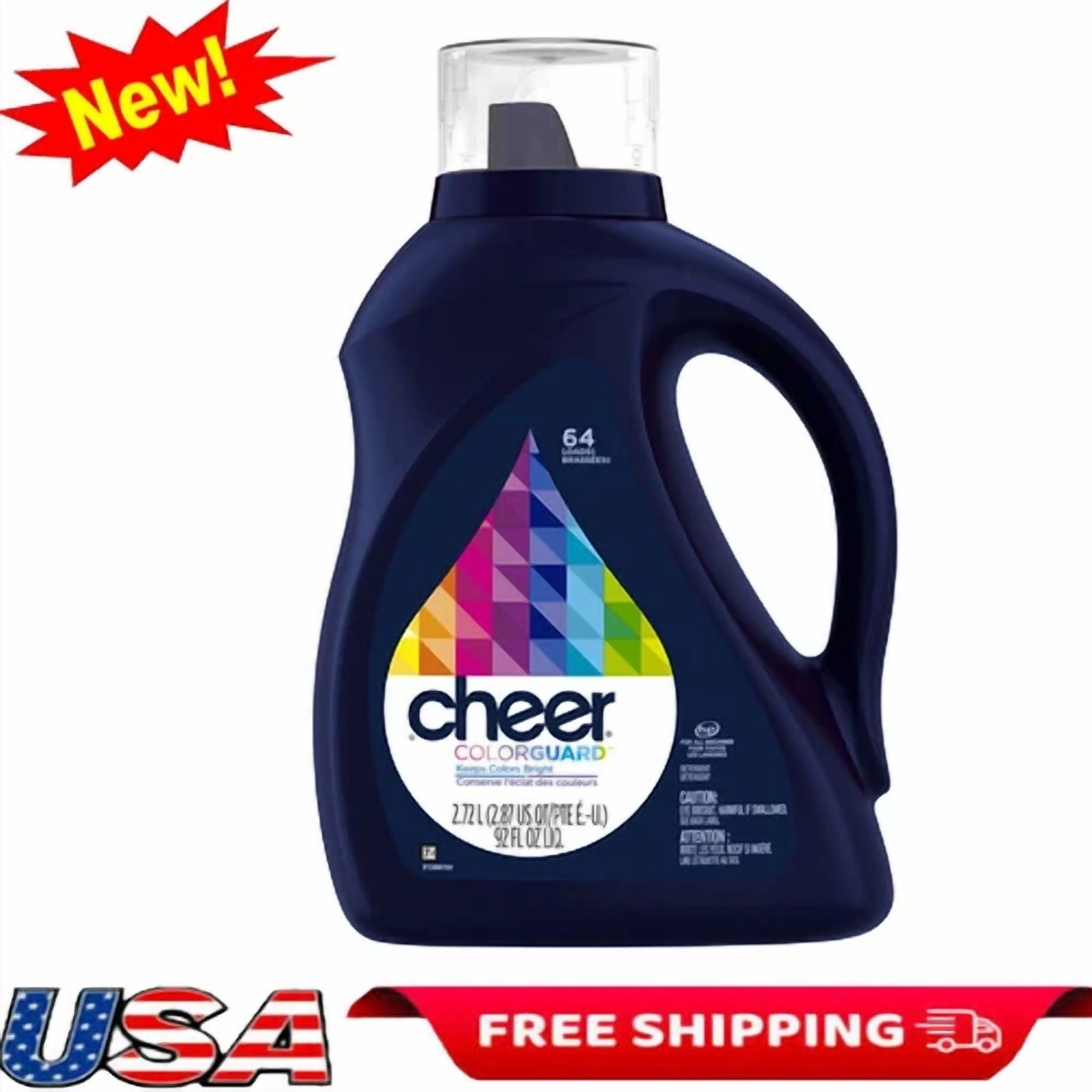 Liquid Laundry Detergent 92 Fl Oz 64 Loads Machine Safe Stain Removers ...