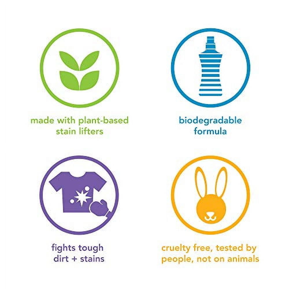 Liquid Laundry Detergent; Ginger Mango Scent; Plant-Based Stain Remover ...