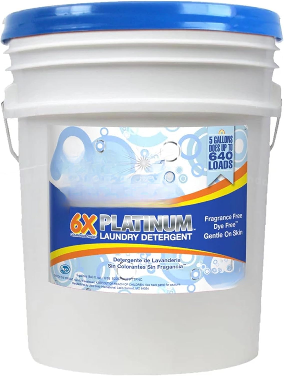 Liquid Laundry Detergent Washing Soap for All Machine Types, 6X ...