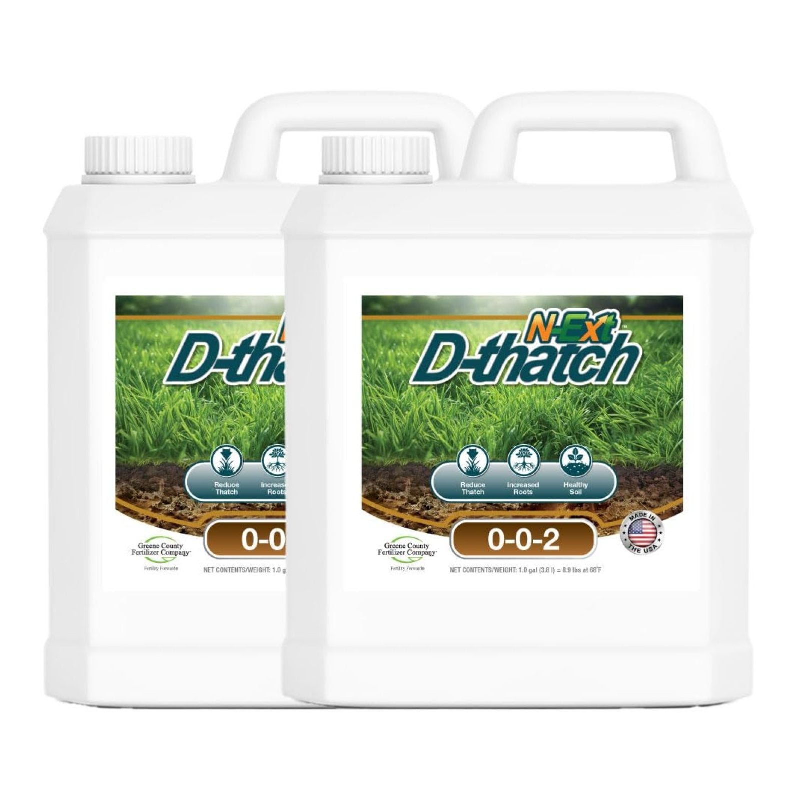 Liquid Lawn DeThatcher - 2 Gallon Pack (256 oz) Covers up to 42,600 sq ft - Thatch Digester to ...