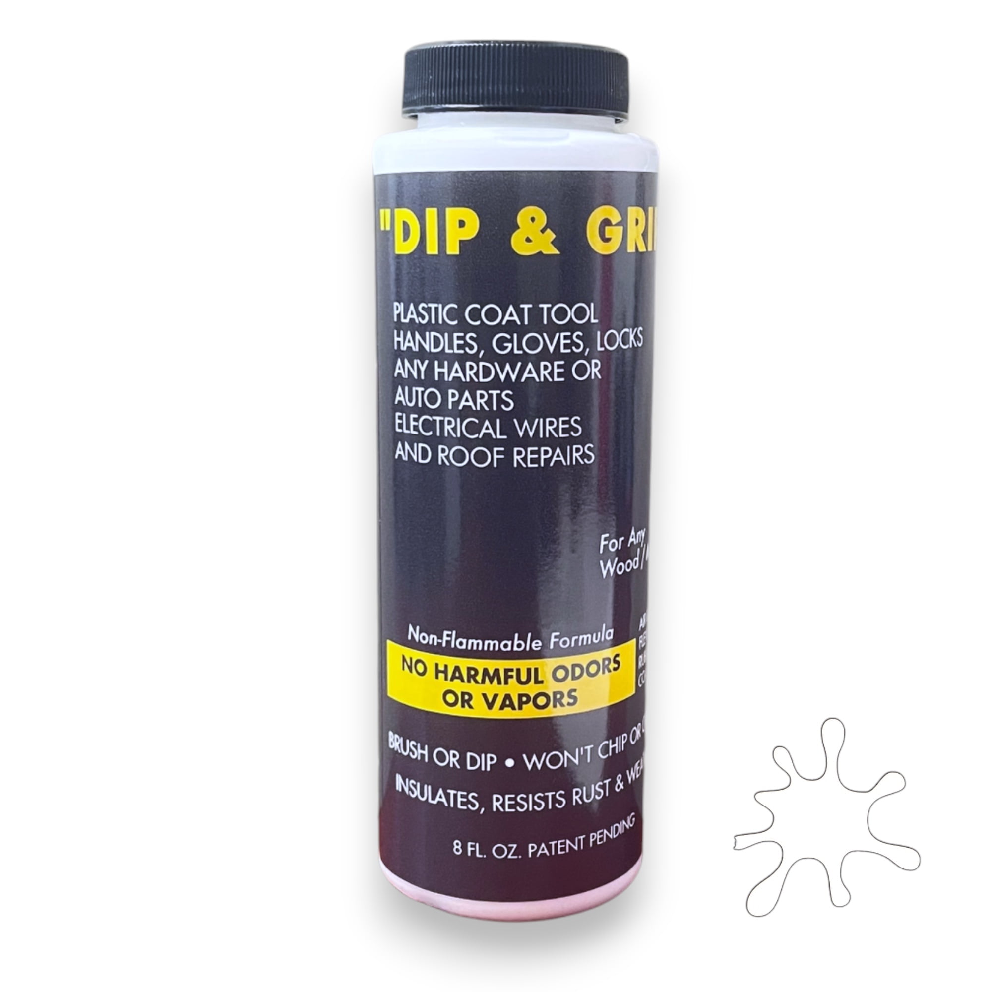 Liquid Leather Dip and Grip Rubberized Plastic Coating, White 8 fl oz ...