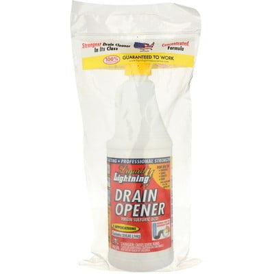 Liquid Lightning Drain Cleaner 32 oz (Pack of 6) - Walmart.com