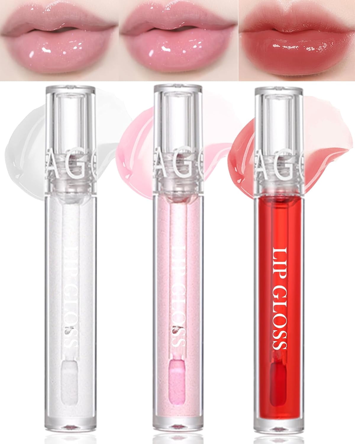 Liquid Lip Gloss Set-3Pcs Nourishing Moisturizing Lip Plumping Oil ...