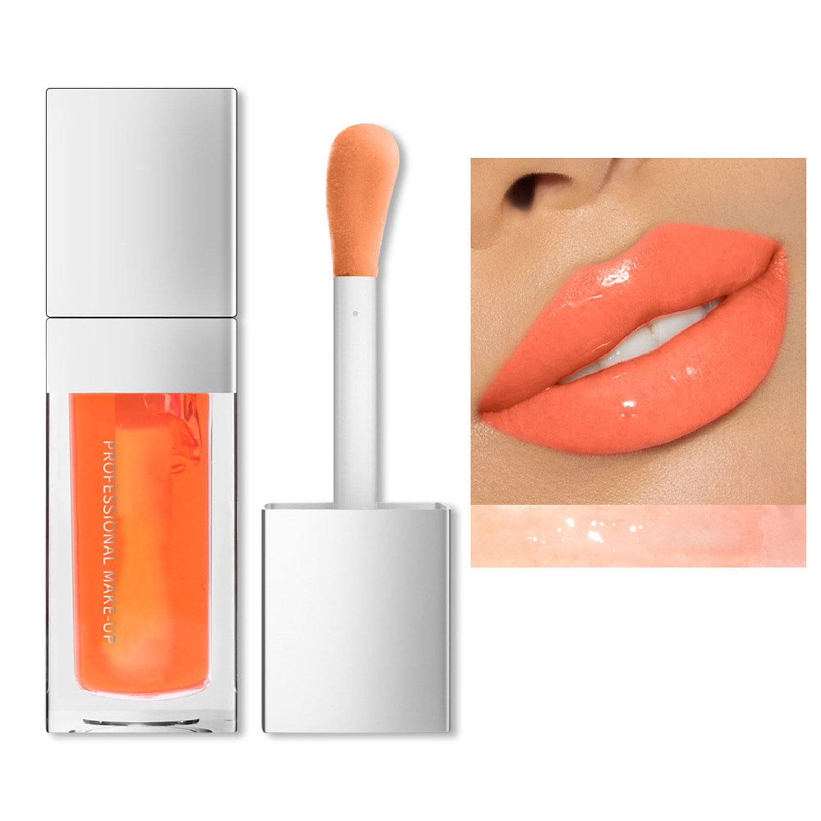 Liquid Lipstick Waterproof No Smudge Red Lipstick Shiny Sheer Slick ...