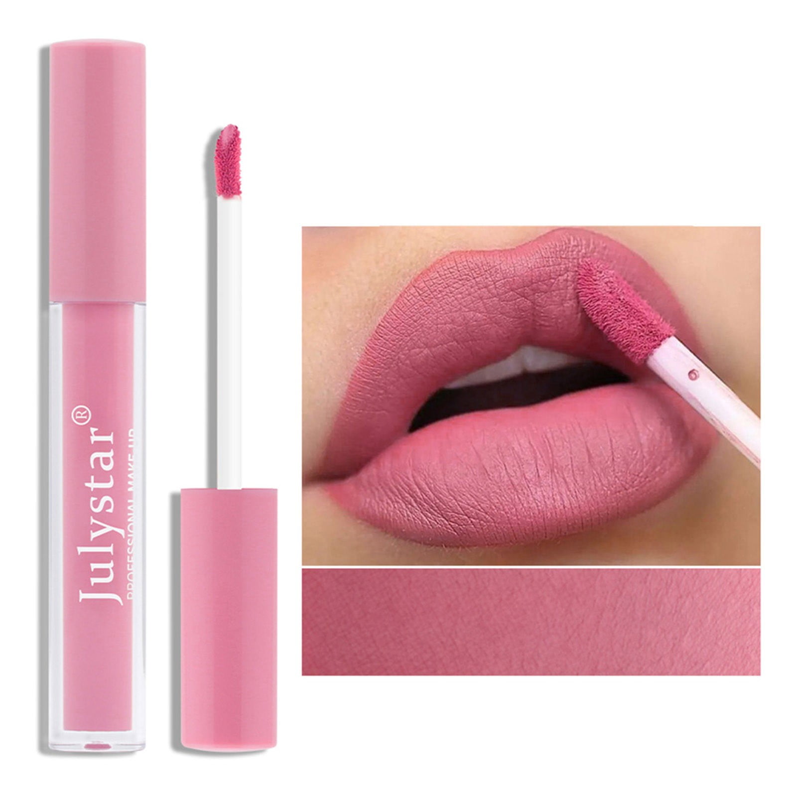 Liquid Lipstick With Lip Plumper Makeup Velvety Long Lasting High