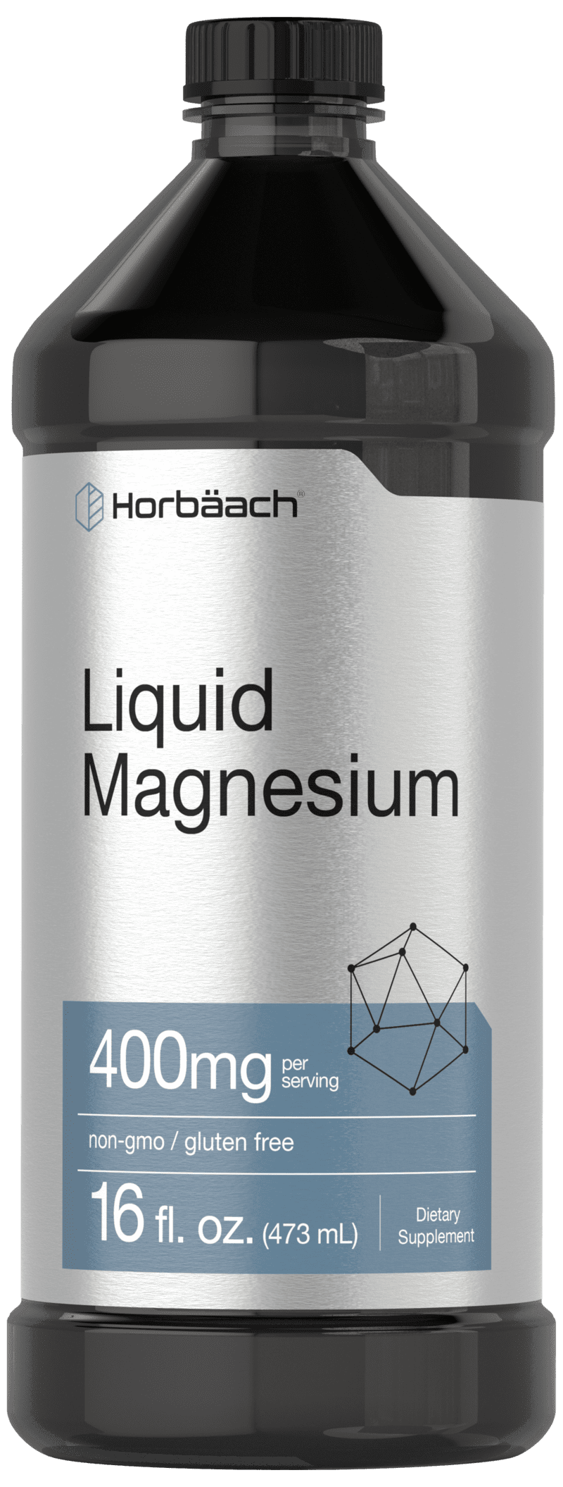 Liquid Magnesium 400 mg | 16 oz | Vegetarian, Non-GMO & Gluten Free ...
