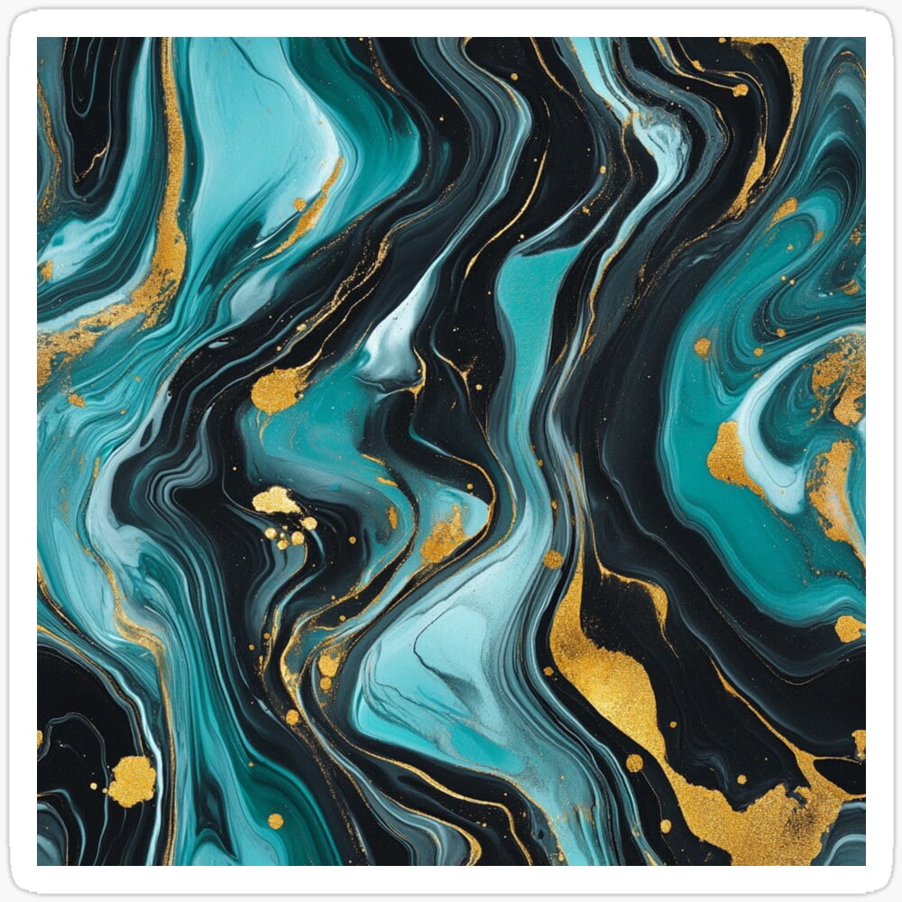 Liquid Marble Sticker Kir-2717 - Walmart.com
