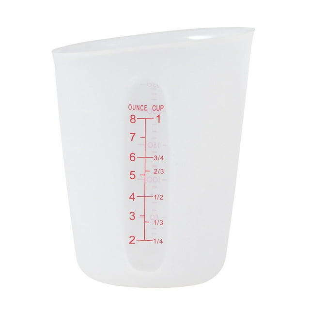 Liquid Measuring Cup Silicone Beaker with Scale Cups Ml Container ...