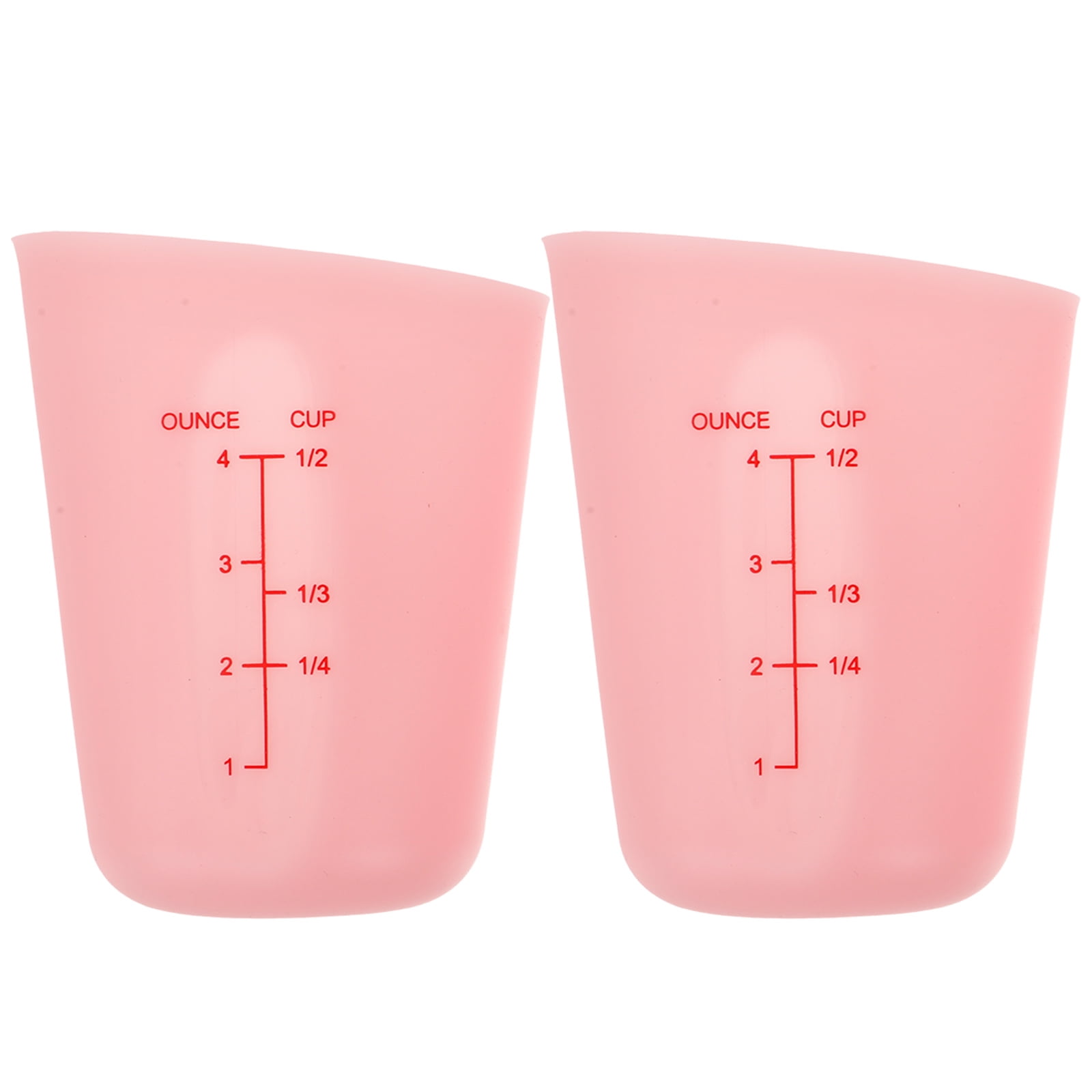 Liquid Measuring Cups 2 Pcs Silicone Ounces Organizer Baking Tools ...