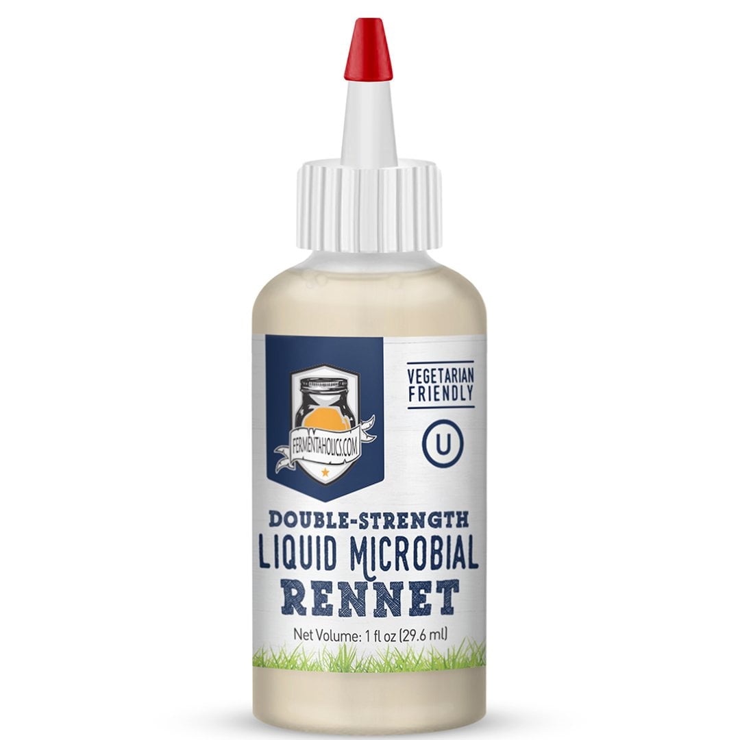 Fermentaholics Liquid Microbial Rennet for Easy Cheesemaking - Vegan ...