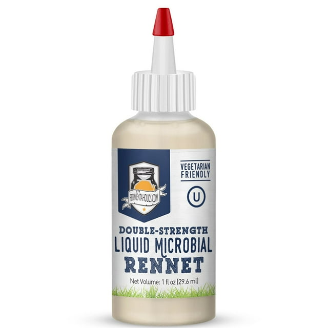 Fermentaholics Liquid Microbial Rennet for Easy Cheesemaking - Vegan ...