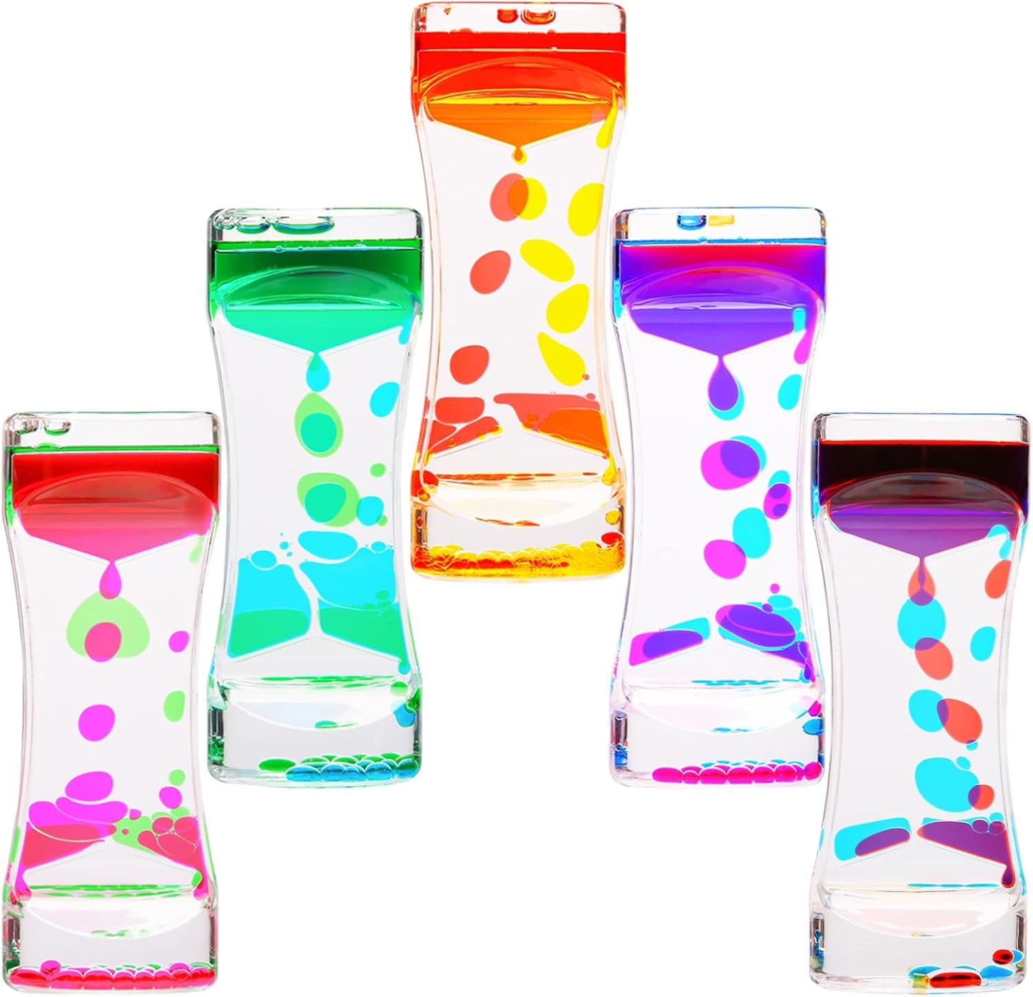 Liquid Motion Bubbler - 3 Pack Kids and Adults Sensory Toys - Water ...