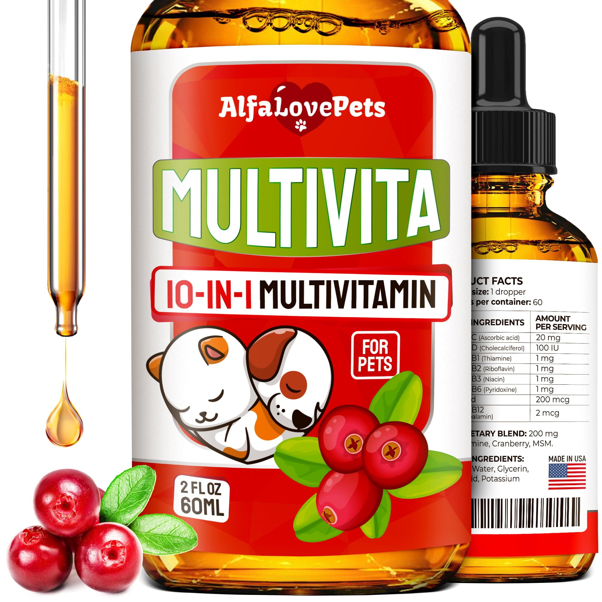Liquid Multivitamin for Dogs IRF13 - Cat Multivitamins for Indoor Cats ...