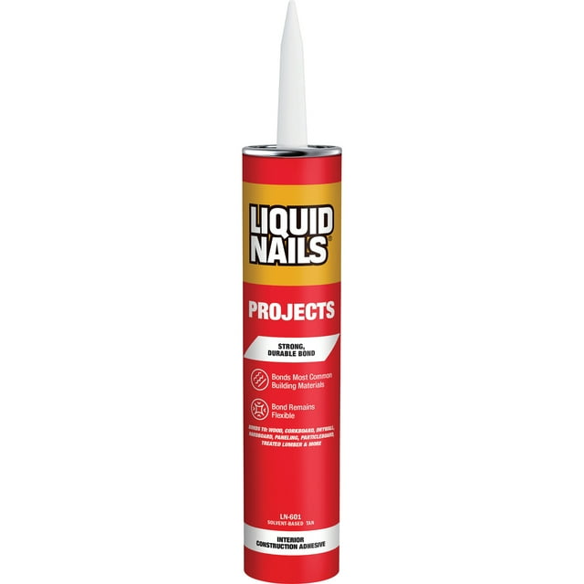 Liquid Nails 10 oz. Projects Construction Adhesive - Walmart.com