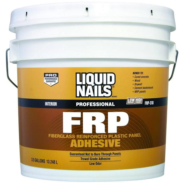 Liquid Nails 3.5 gal. Fiberglass Reinforced Panel (FRP) Low VOC ...