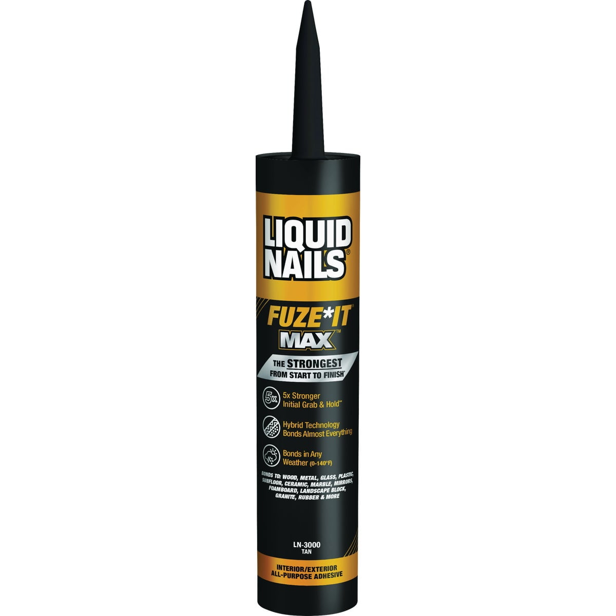 Liquid Nails Fuze It Max 9 oz. Interior/Exterior All Surface ...