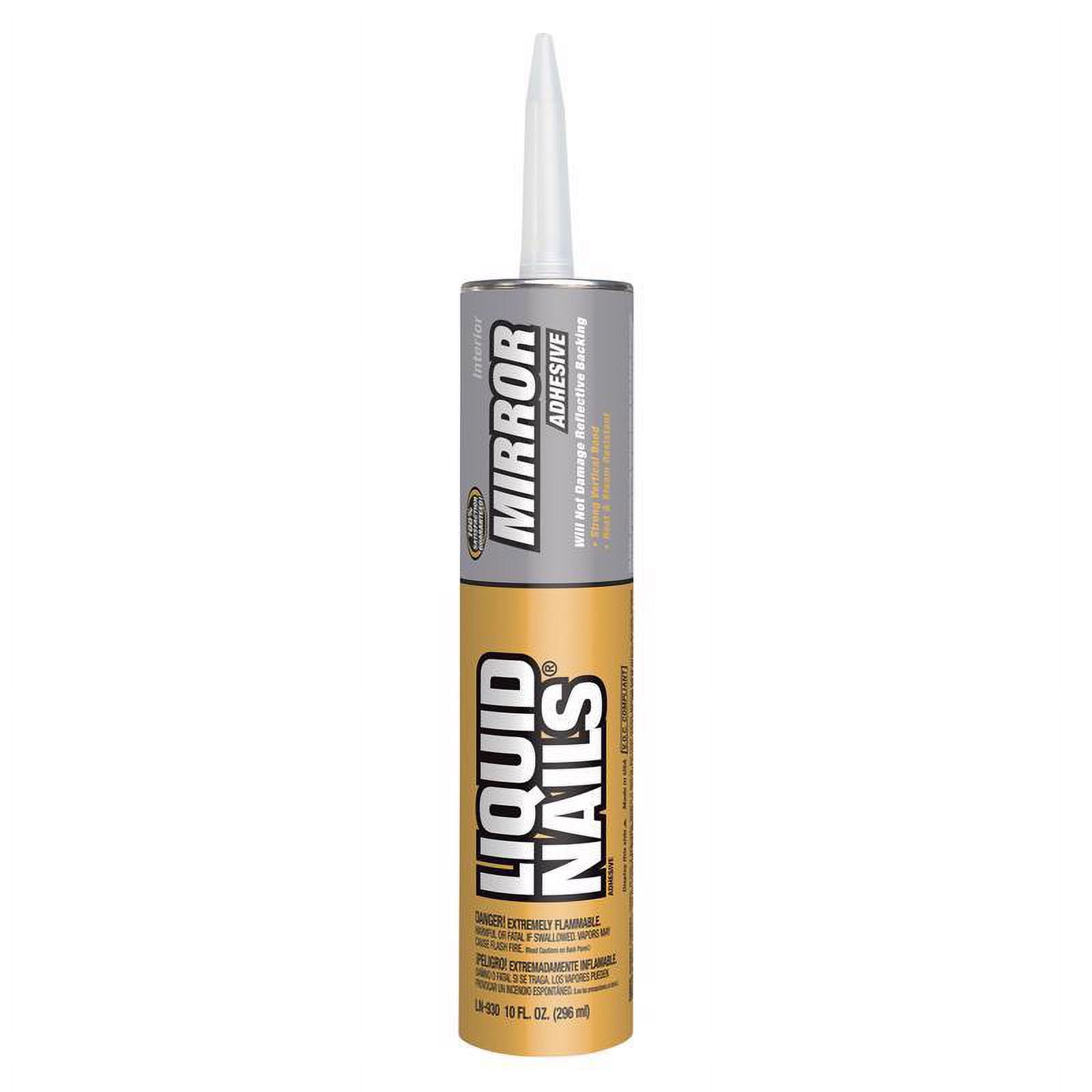 Liquid Nails High Strength Rubber Mirror Adhesive 10 oz - Walmart.com