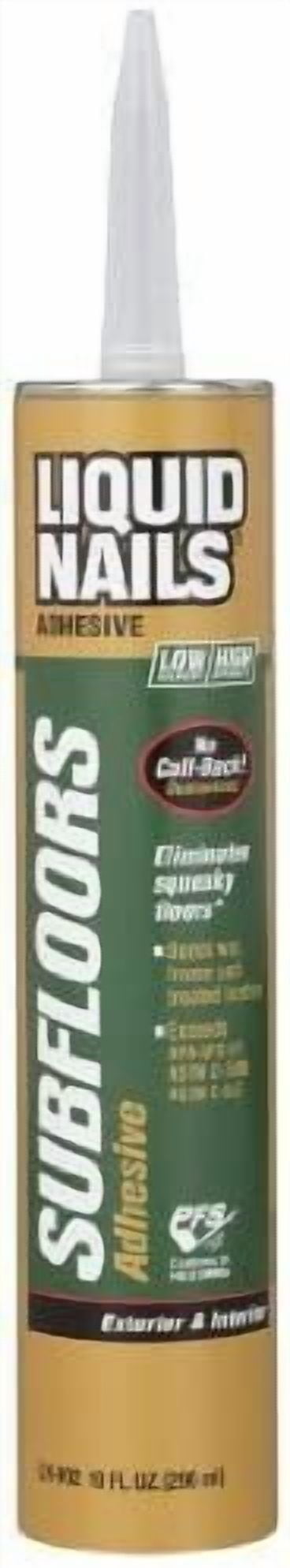 Liquid Nails LN902 VOC 10-Ounce Subfloors and Construction Adhesive ...