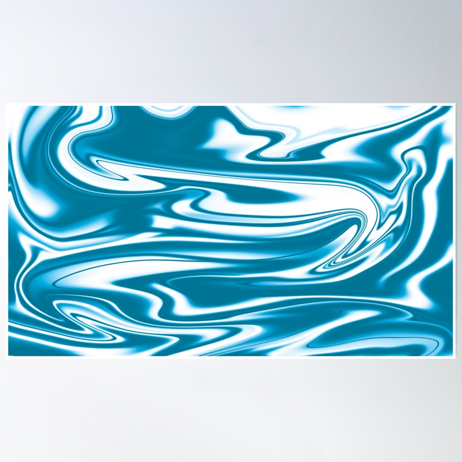 Liquid Painting - Ice Colours Poster Wall Art, Modern Wall Decor, 24x36 ...