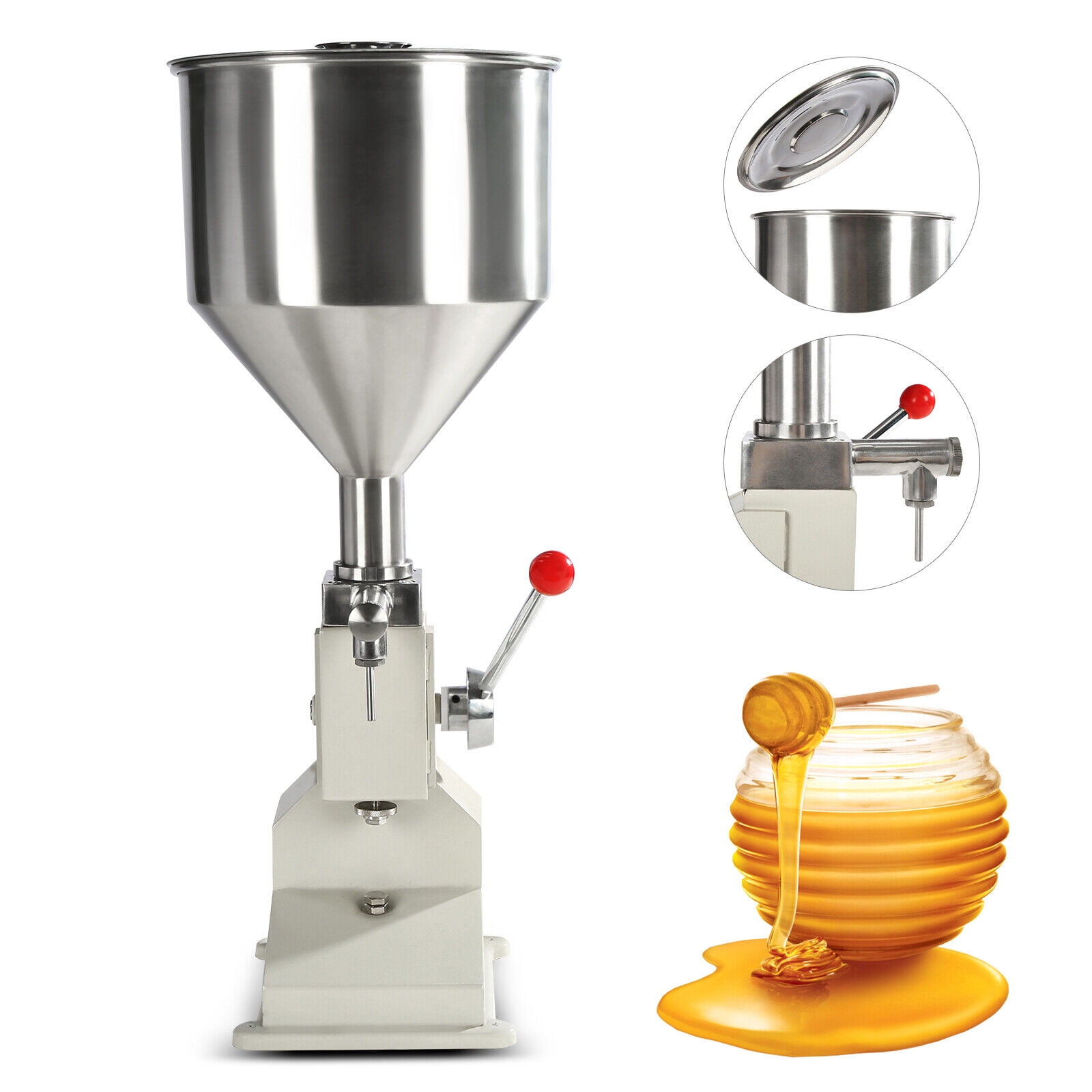 Liquid / Paste Manual Filling Machine AO3 5-50g For Lotion Cosmetic ...