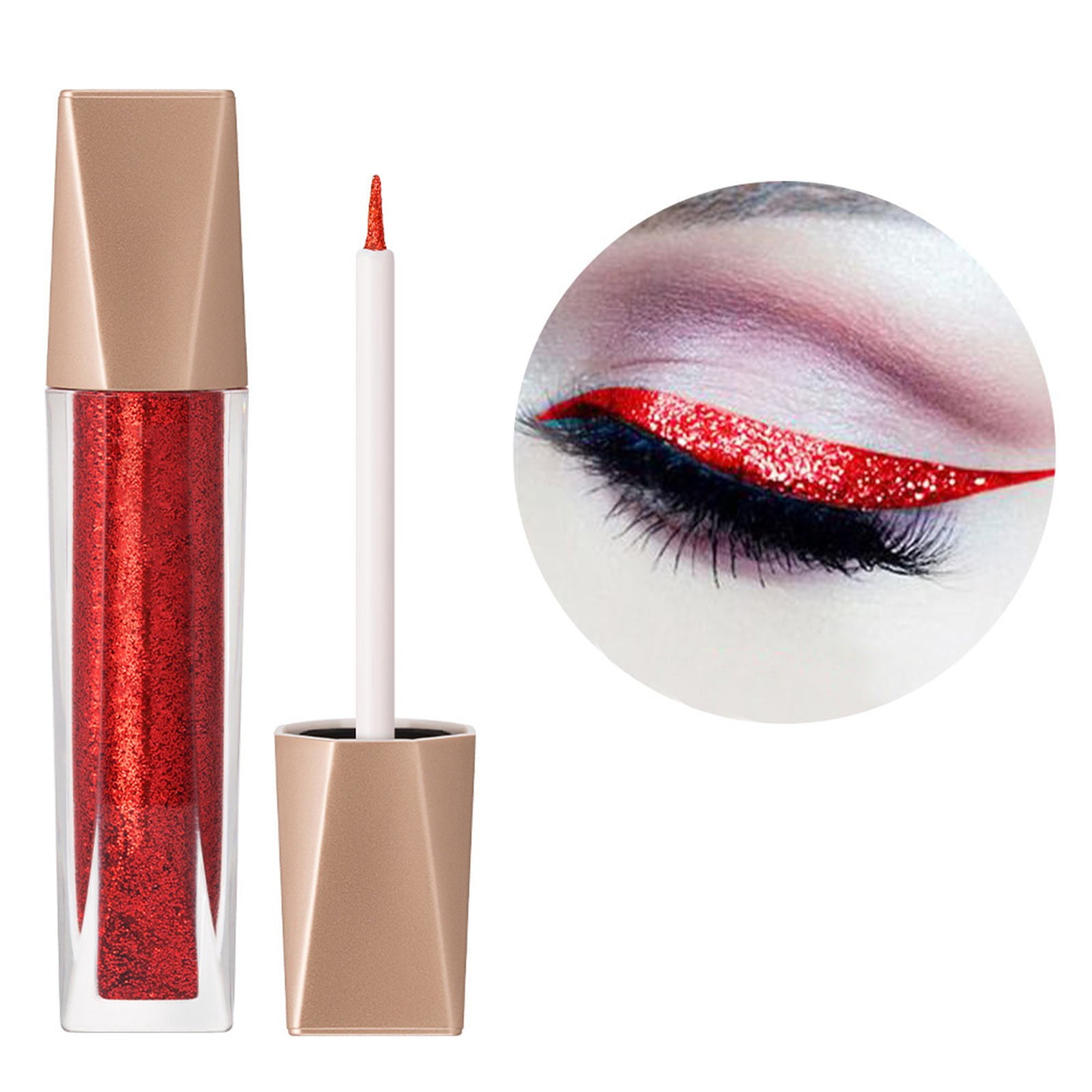 Liquid Pearlescent Bright Eyeliner Color Cute Durable Waterproof Eyeliner Sequin Color Eye
