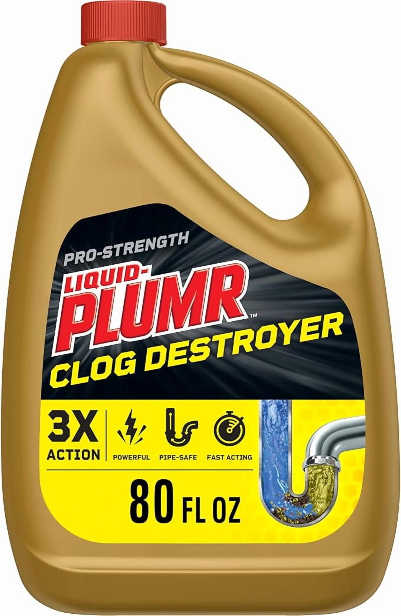 Liquid-Plumr Pro-Strength Clog Destroyer Gel with PipeGuard, Liquid ...